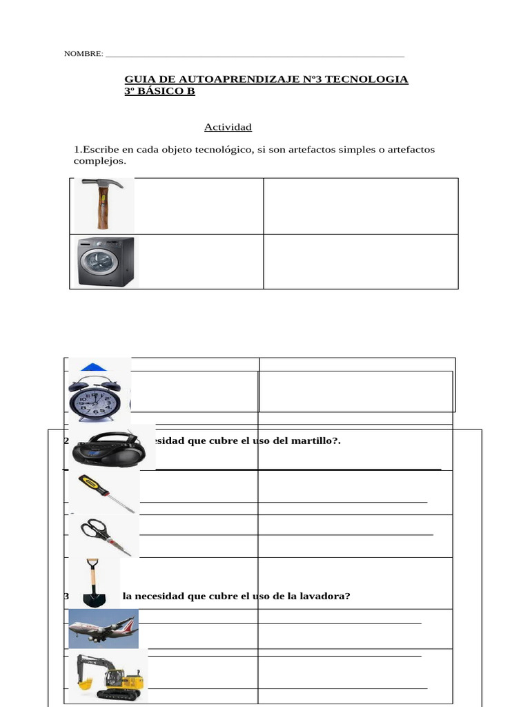Tecnología 3 Basico | PDF