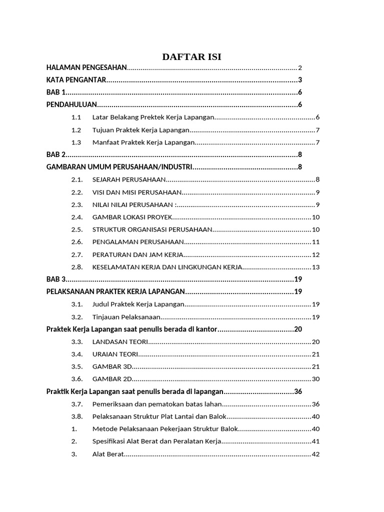 Daftar Isi | PDF