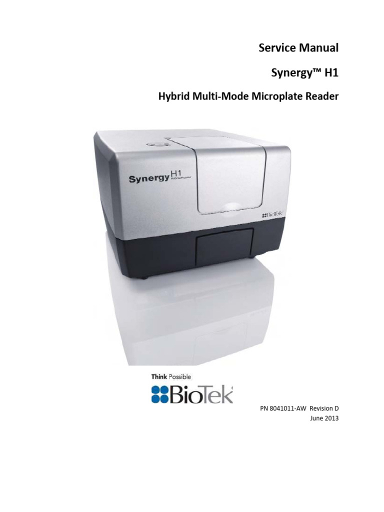 Synergy H1 Service Manual Rev D Rel 3661 | PDF