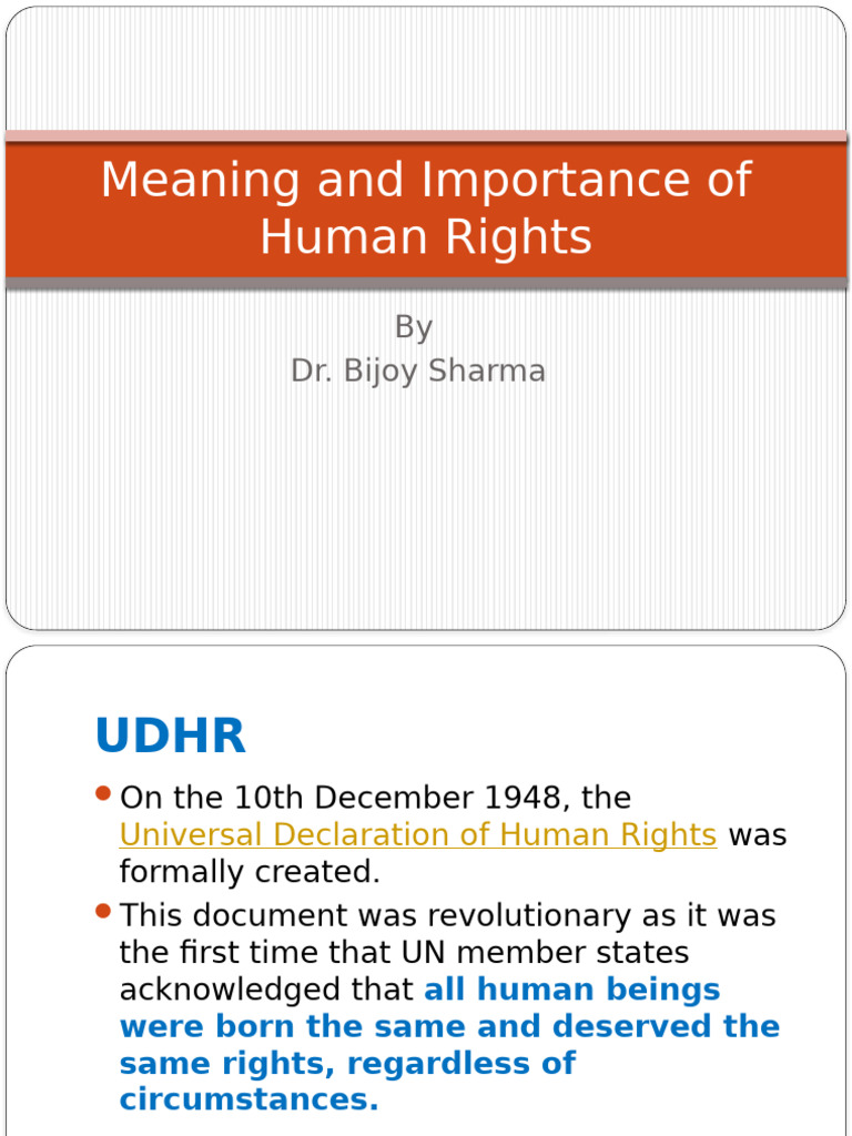 Human Rights (Basic) | PDF