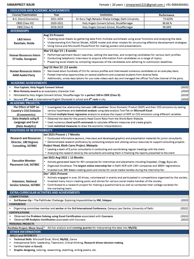 Simarpreet1221@gmail - Com Resume | PDF