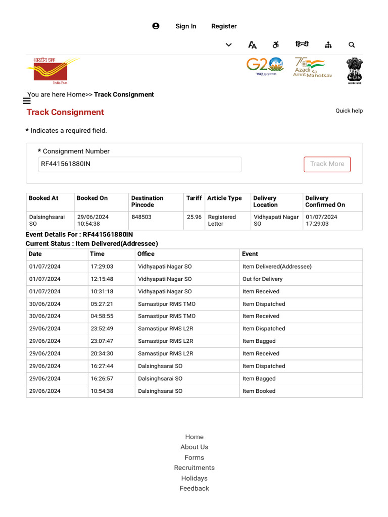 Track Consignment: You Are Here Home | PDF