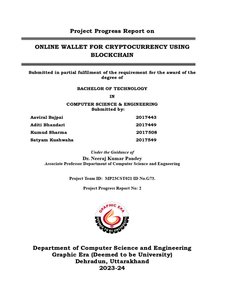 CSE - MAJOR - PROJECT - Progress - Report | PDF