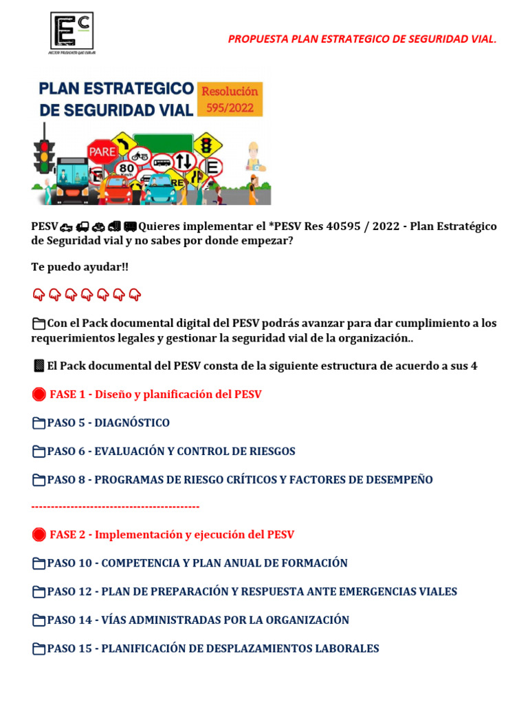 PROPUESTA Pesv | PDF
