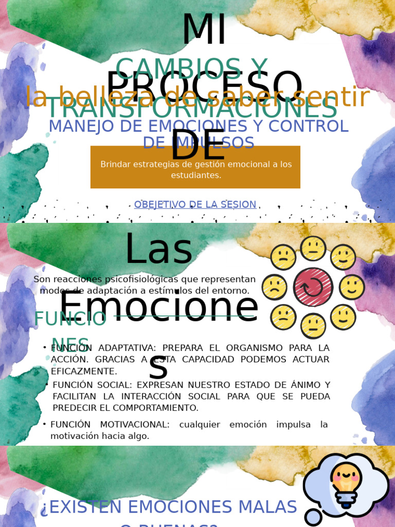 Sesion 02 Manejo de Emociones y Control de Impulsos | PDF