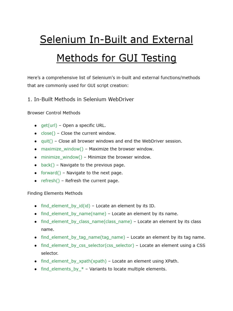 Selenium With TestNG and Headless Browser Automation 1727503854 | PDF ...