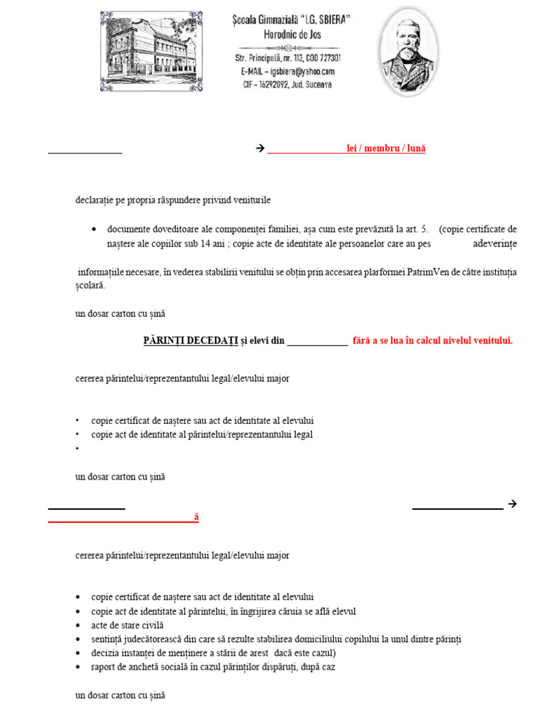 Anunt Burse | PDF