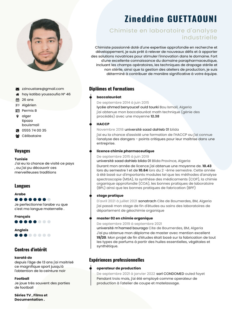 CV - Zineddine - Guettaouni 02 | PDF