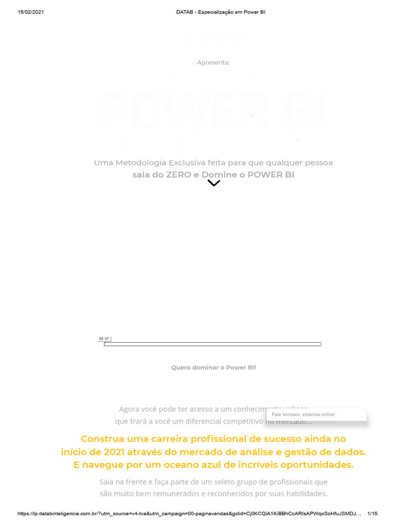 DATAB - Especialização em Power BI | PDF