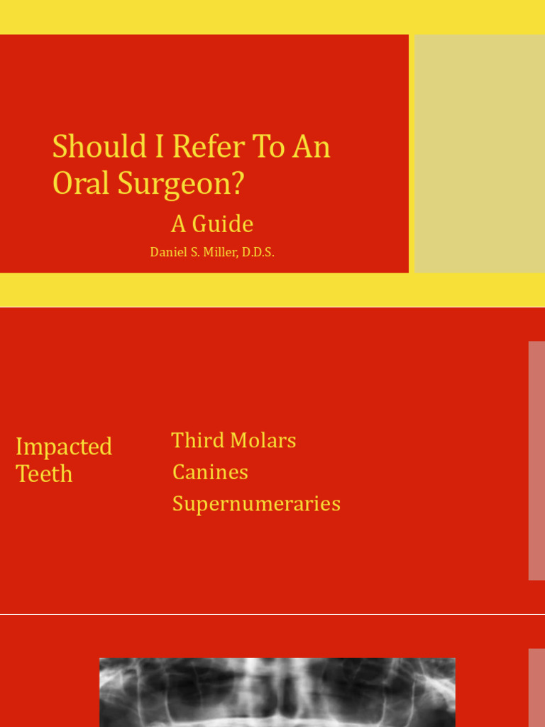 When Should You Refer To An Oral Surgeon | PDF