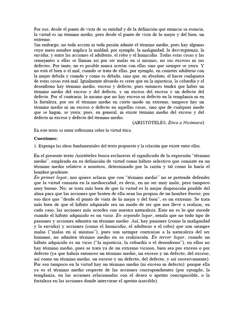Texto Del Término Medio | PDF