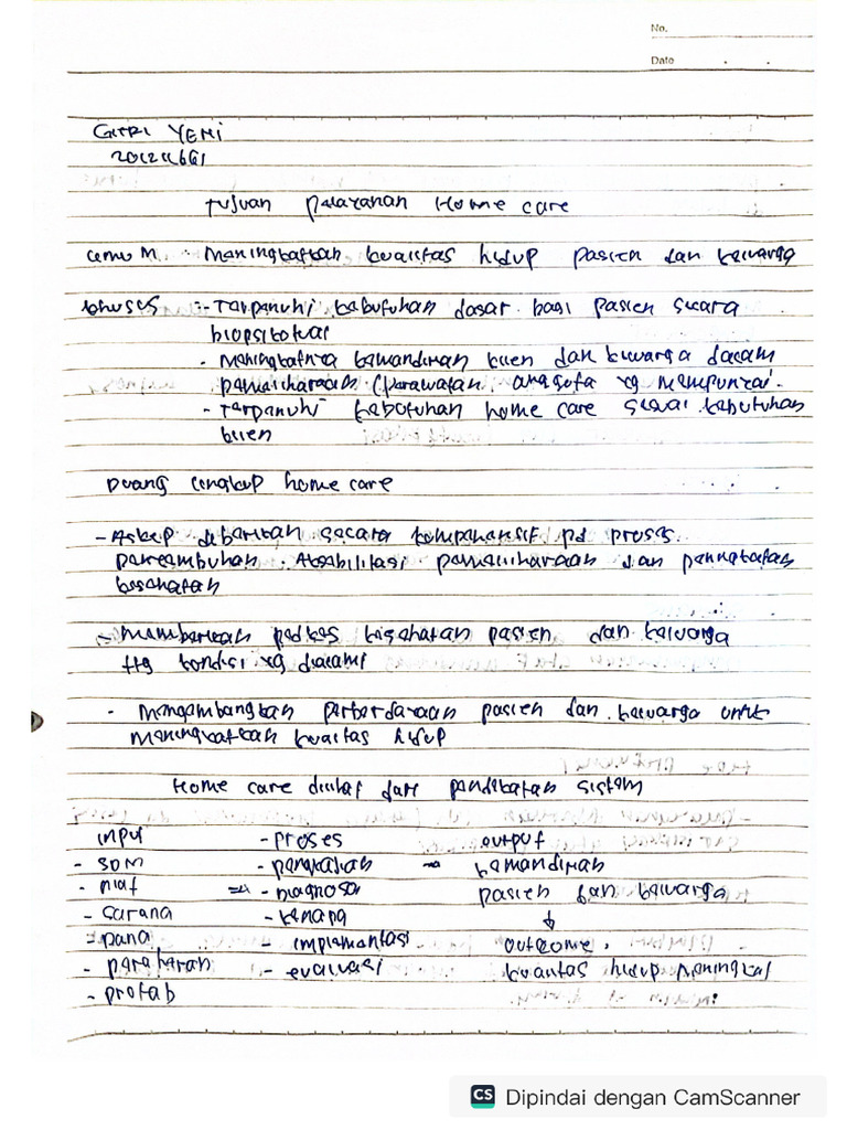 Gitri Yeni-Home Care Tgs 1 | PDF