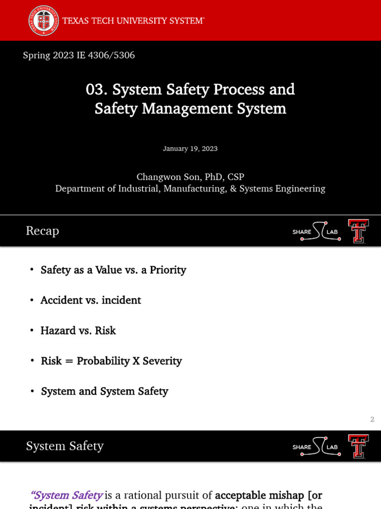 Lecture03 AdvSysSafEng | PDF
