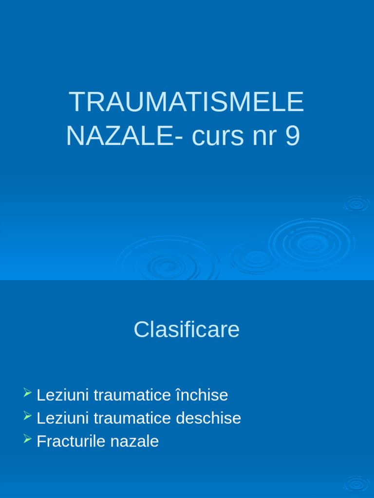Curs 9 - Rinologie | PDF