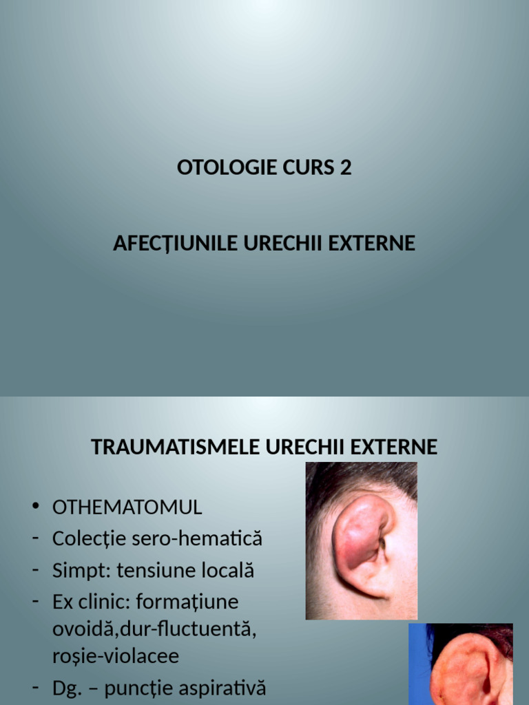 Curs 2 - Ureche Afectiuni UE | PDF