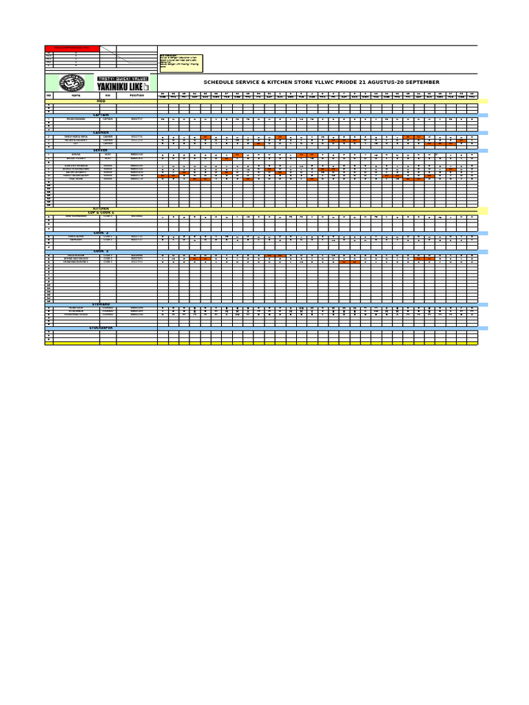 Master Schedule Yl | PDF