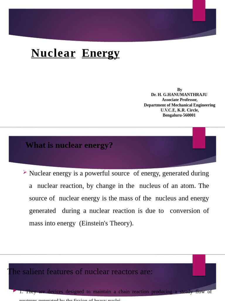 Nuclear Energy | PDF