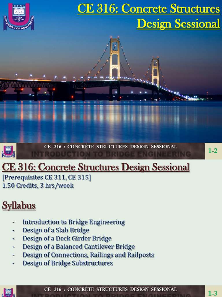 Lecture 1 - Introduction To Bridge Engineering | PDF