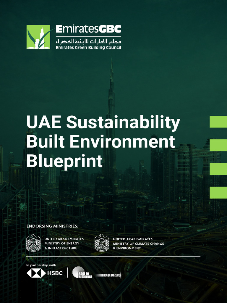 UAE Sustainability Built Environment Blueprint | PDF