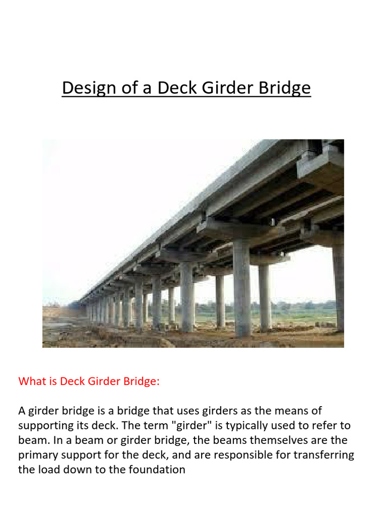 Lecture 3 - Deck Girder Bridge Design | PDF