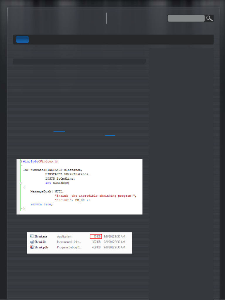 Shrinking Binaries | PDF