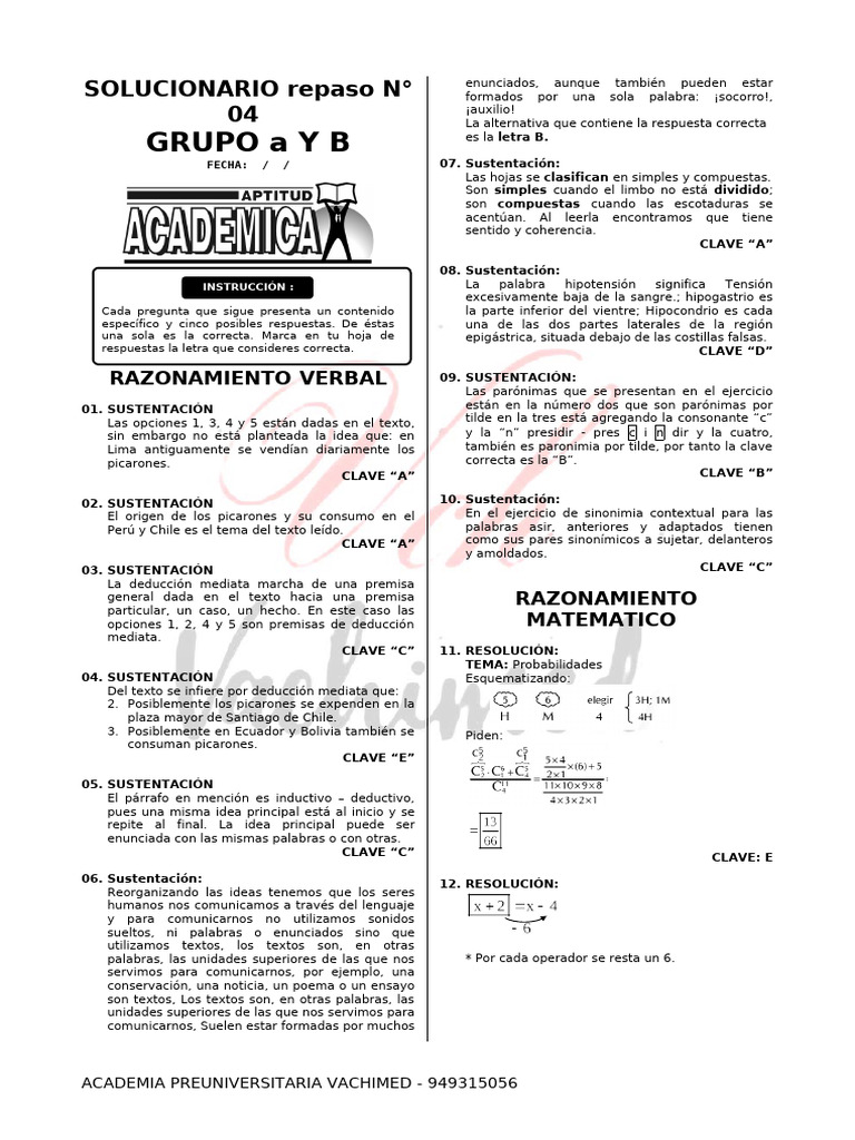 Soluc A Repaso 04 | PDF
