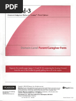 Vineland 3 - Comprehensive Parent-Caregiver Form | PDF