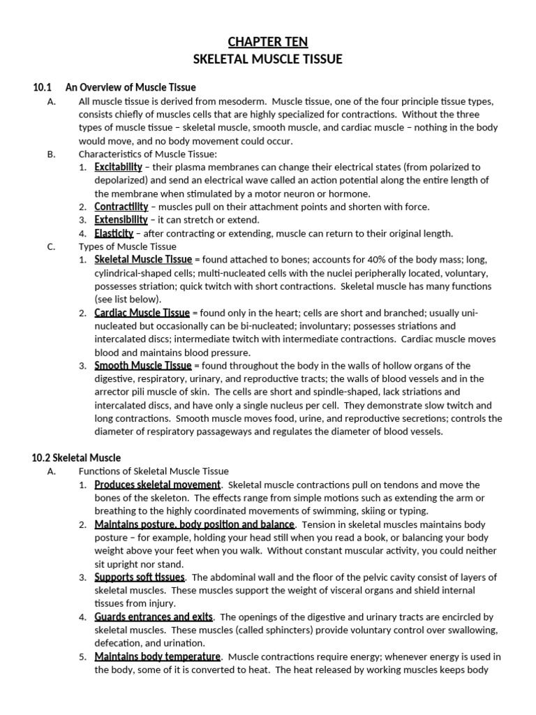 Chapter 10 - Outline - Openstax 2021 | PDF