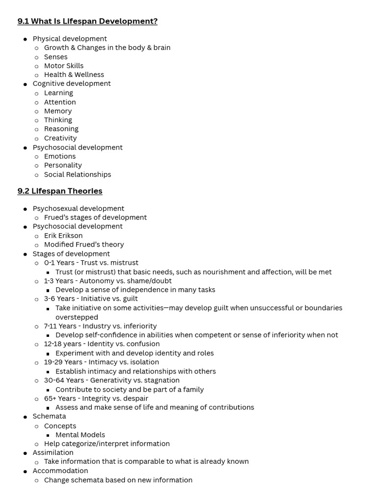 9.1 What Is Lifespan Development | PDF