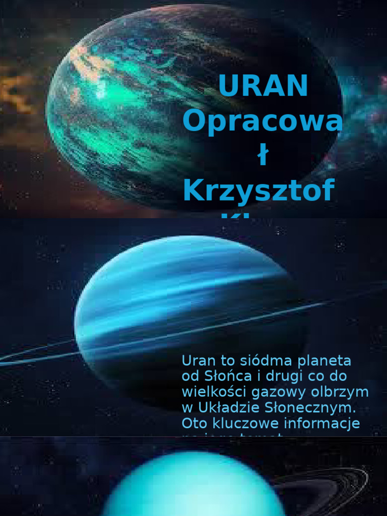 Prezentacja o Uranie | PDF