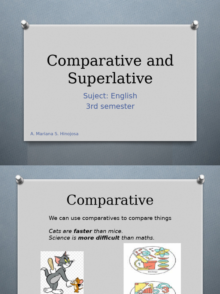 Comparative and Superlatives 2 | PDF