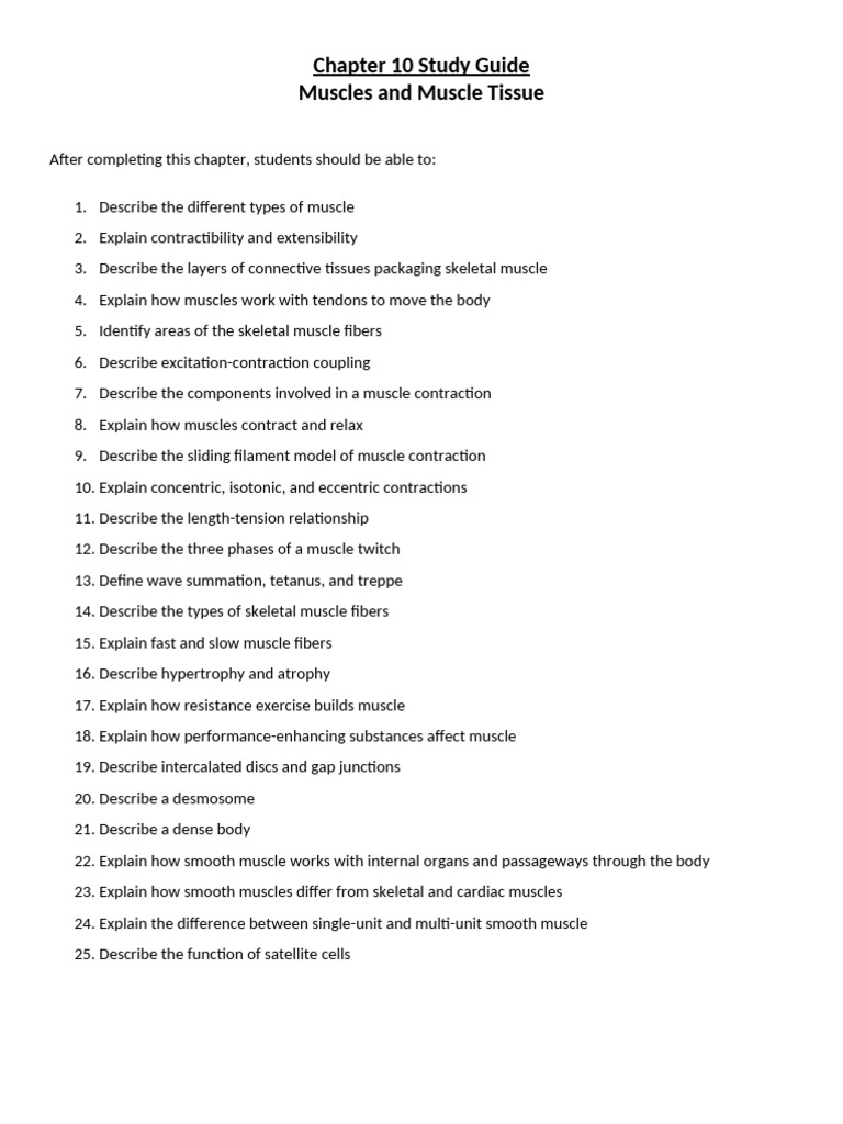 Chapter 10 - Study Guide - Openstax 2021 | PDF