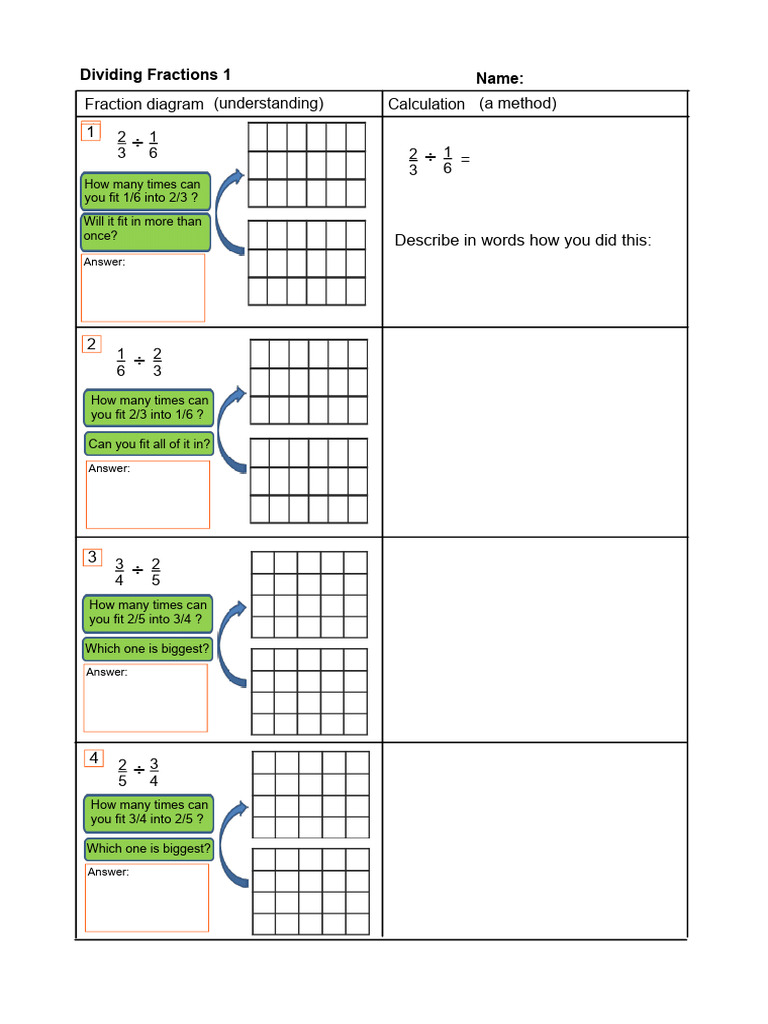 Lesson 03 Dividing Fractions | PDF