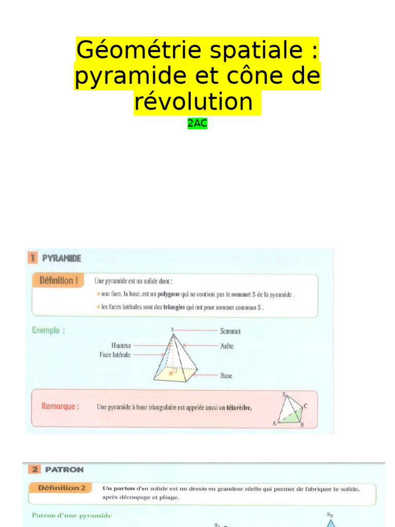 Pyramide Et Prisme | PDF