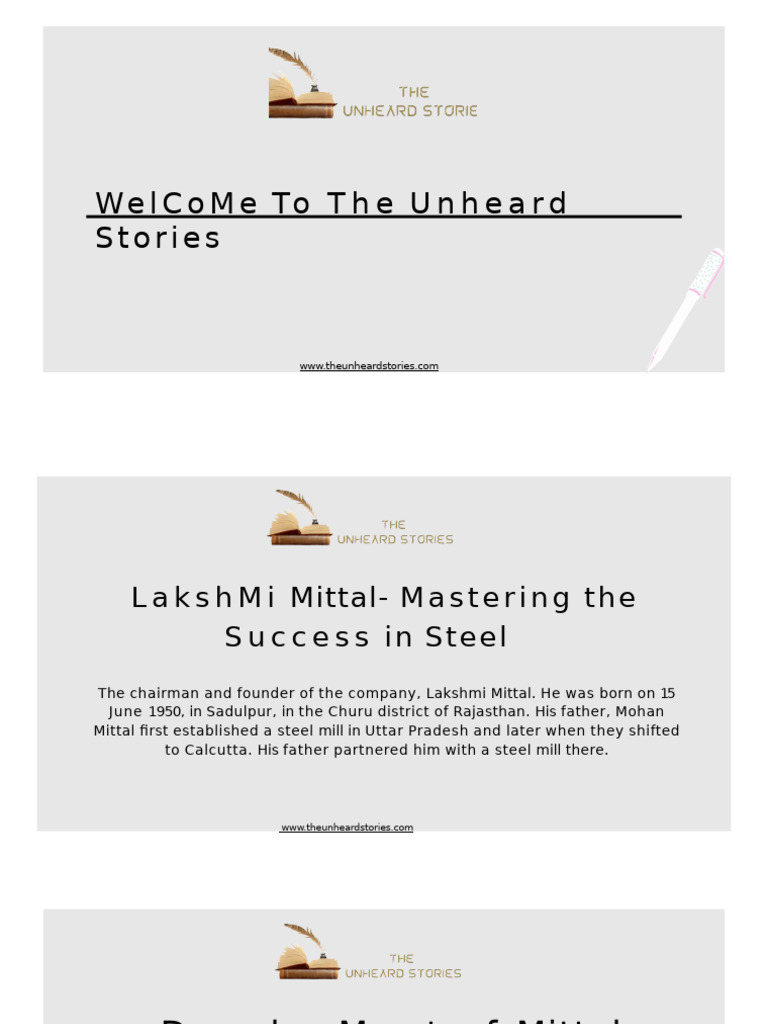 Welcome To The Unheard Stories | PDF