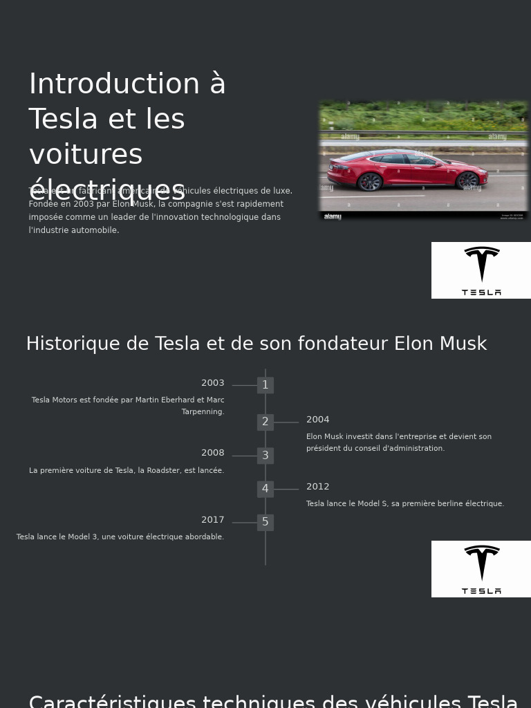 Introduction A Tesla Et Les Voitures Electriques | PDF