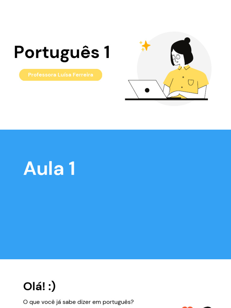 Aulas PLE A1 - Aula 1 | PDF