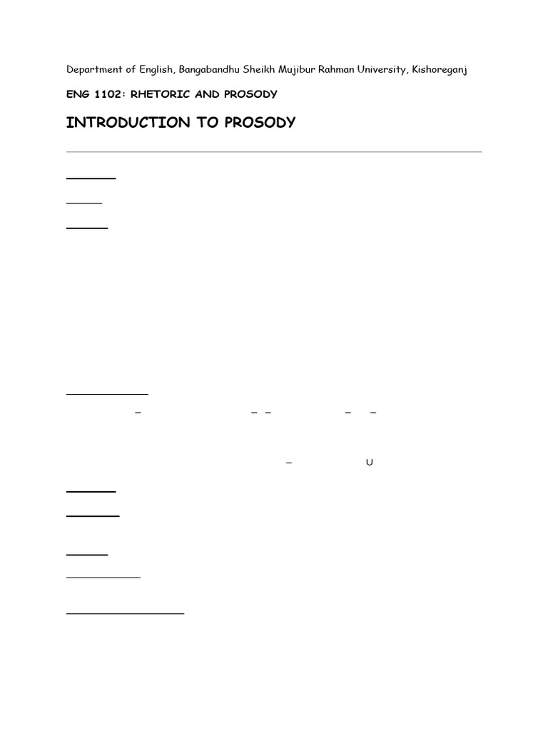 Prosody | PDF