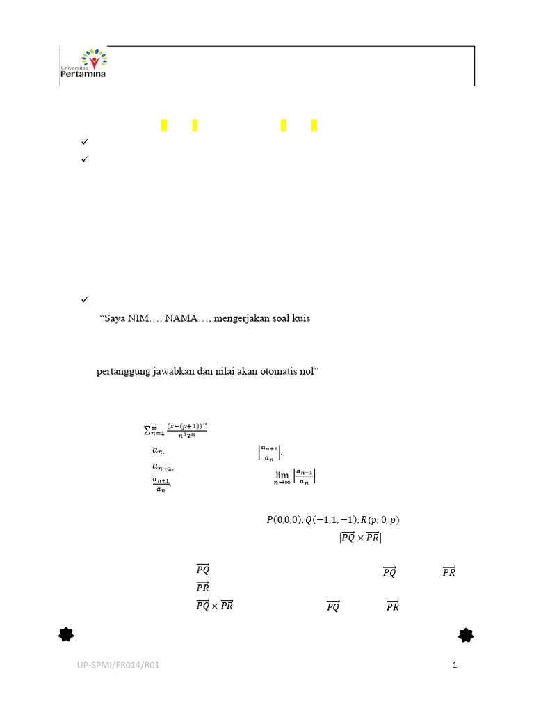 Kuis 2 Kalkulus | PDF