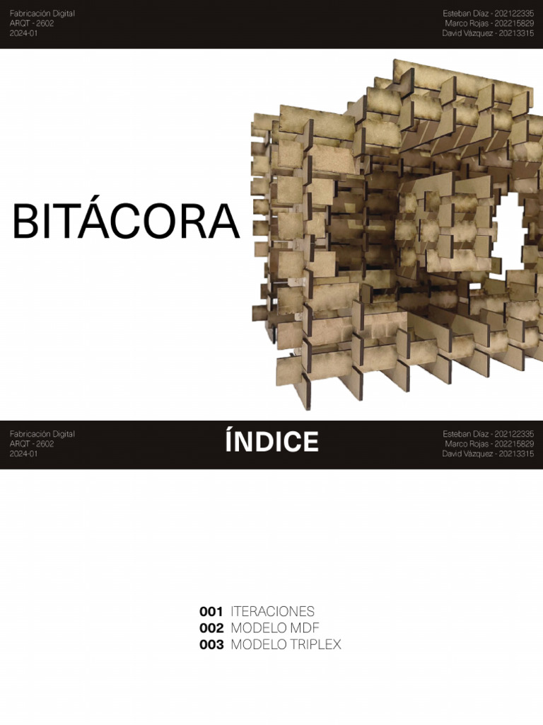 Fabricación Digital - Bitácora 1 | PDF