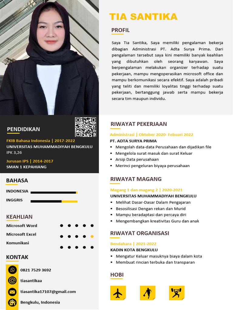 CV-015 Tia Santika, Bengkulu - Tia Santika | PDF