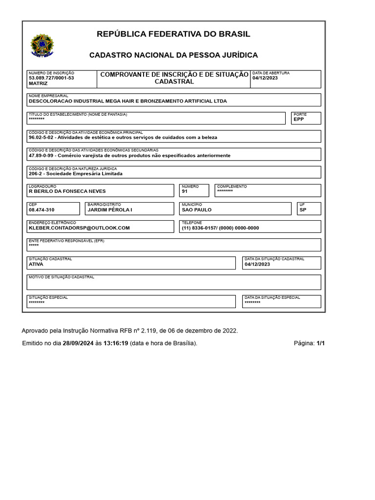 CNPJ - Empresa | PDF