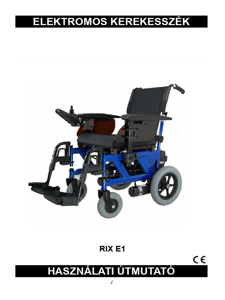 RIX E1 Wheelchaier - 084552 | PDF