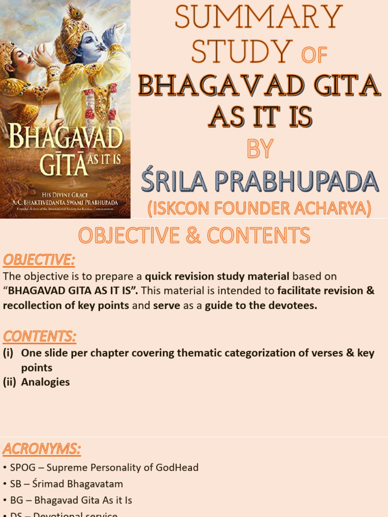 BG Summary Study - 18 Chapters - 1 Summary Slide Per Chapter ...