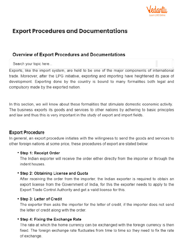Export Procedures and Documentations | PDF