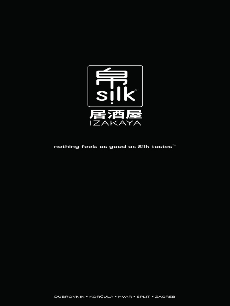 Silk Izakaya Menu en | PDF