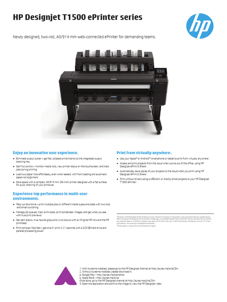 HP Designjet t1500 | PDF