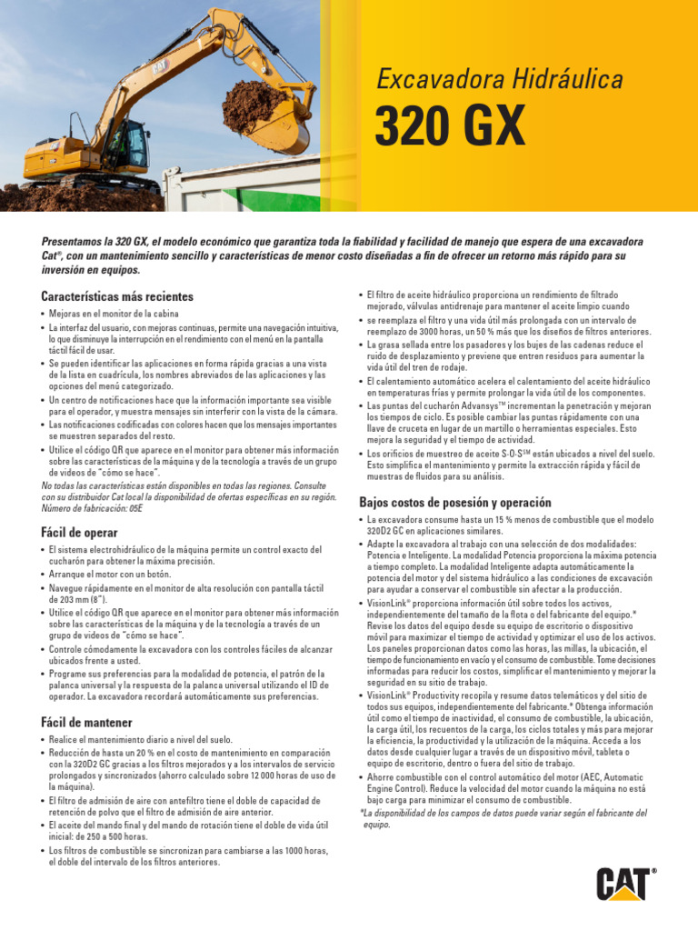 Cat 320 GX | PDF