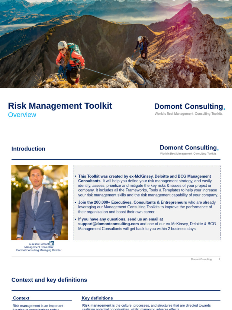 Risk Management Toolkit - Overview | PDF