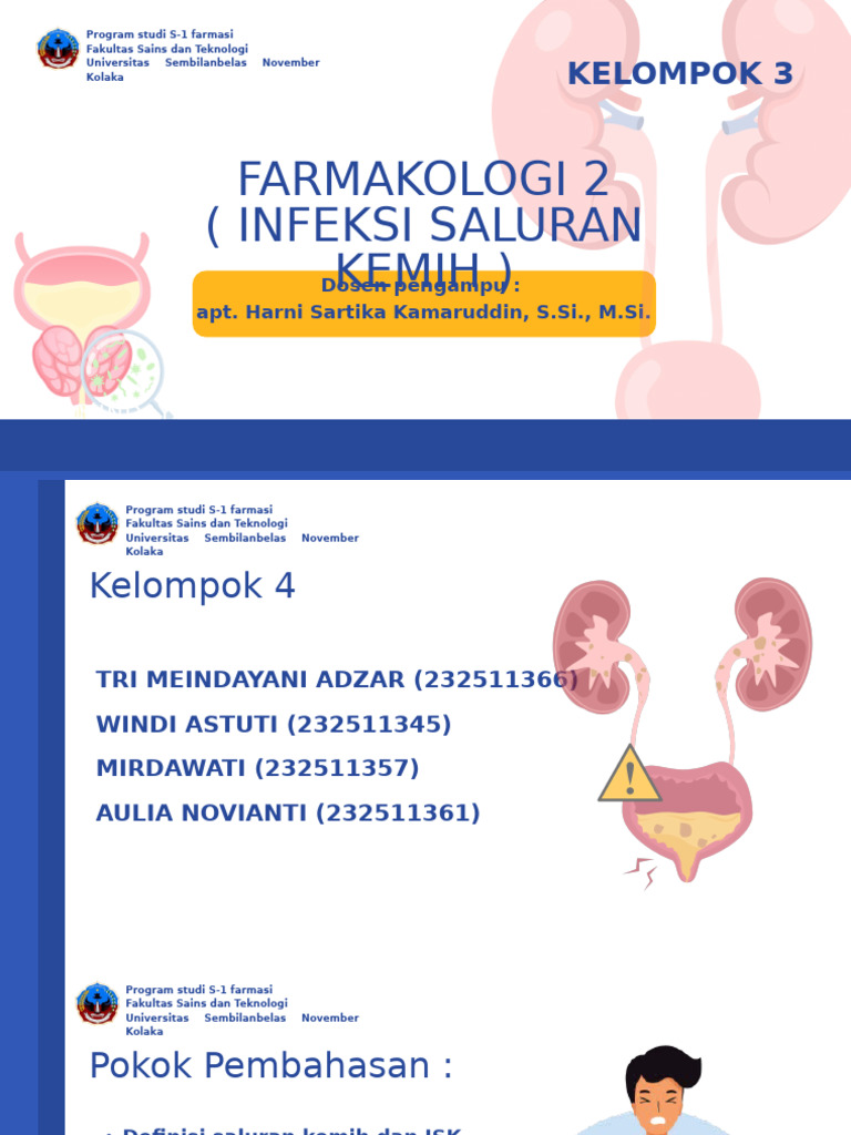 Kel. 3-Infeksi Saluran Kemih-Farmakologi 2 | PDF